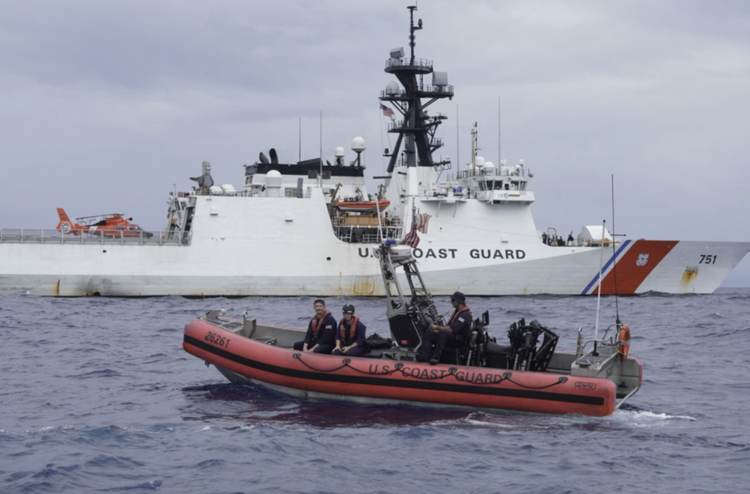 Coast Guard Suspends Search For Crew Member Reported Missing At Sea