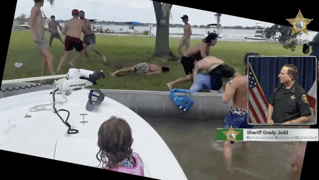 8 Charged With Rioting After Group Brawl At Florida Lake Captured On ...